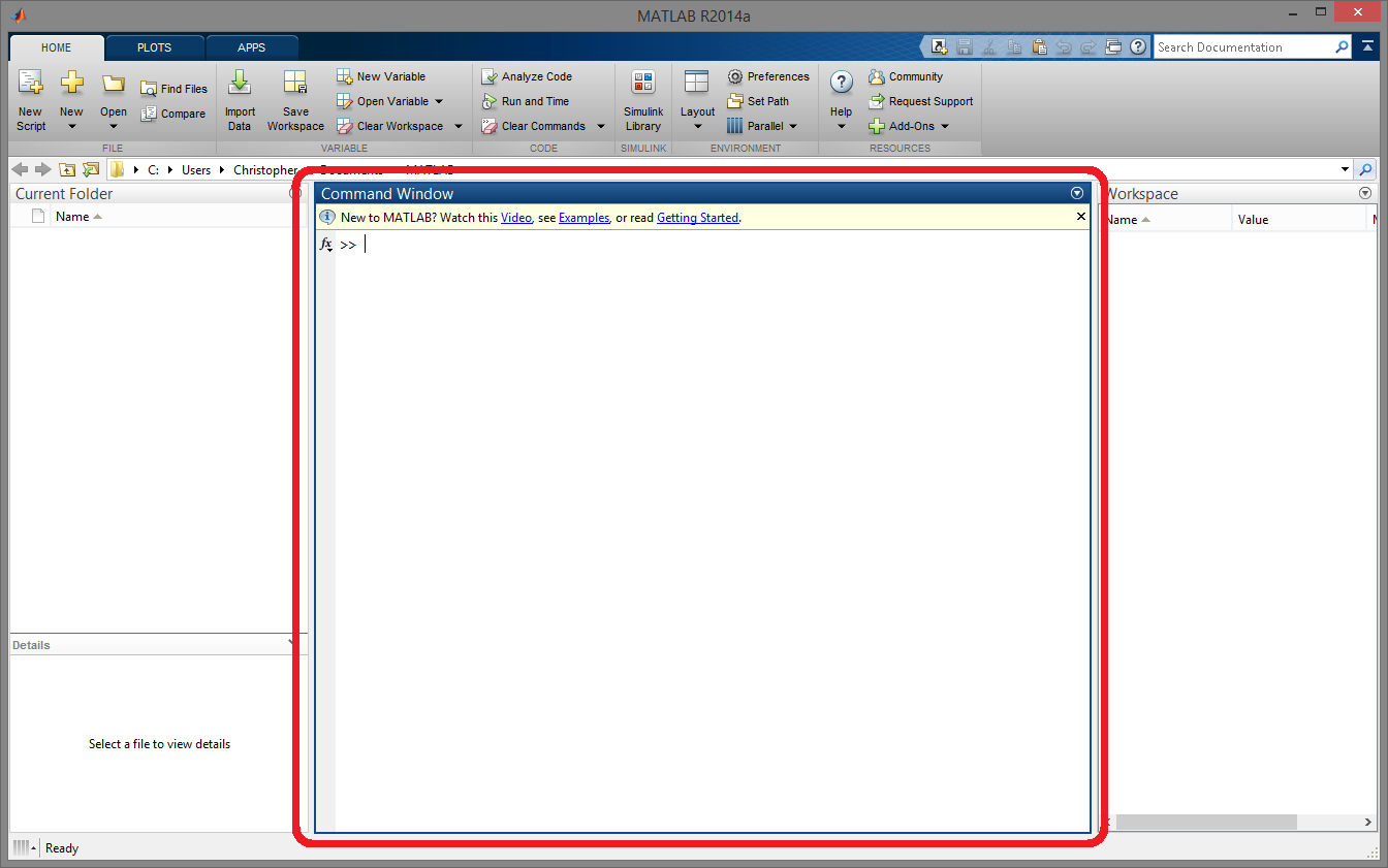 The Command Window